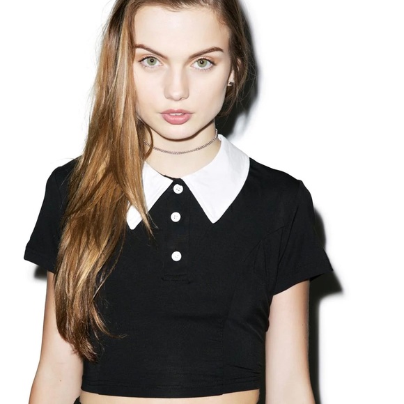 Killstar | Tops | Killstar Addams Crop Top Xl | Poshmark